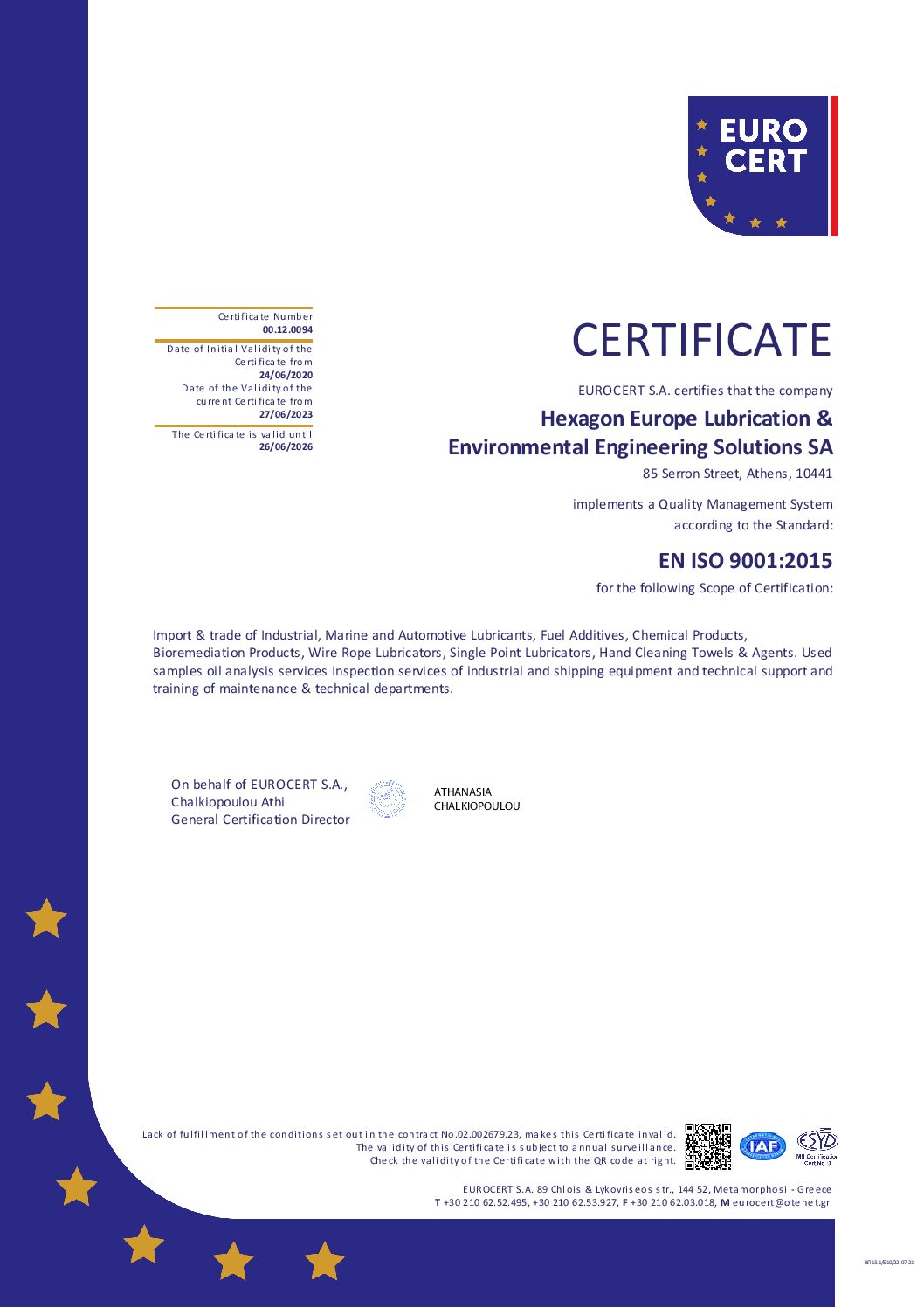 Certifications – Hexagon Europe